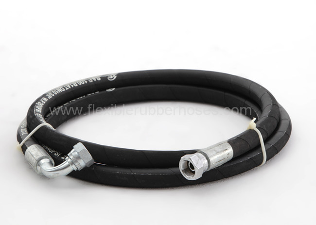 DN10 Custom Hydraulic Hose SAE 100 R1 AT BSP Female 90 Degree