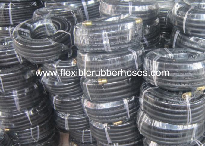 Black Rubber Heavy Duty Contractor Commercial Water Hose